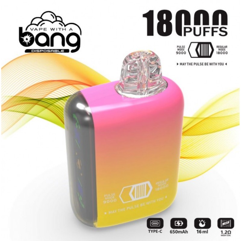 Disposables : Bang Pulse 9000 and 18000 Puffs Vaporizers ...