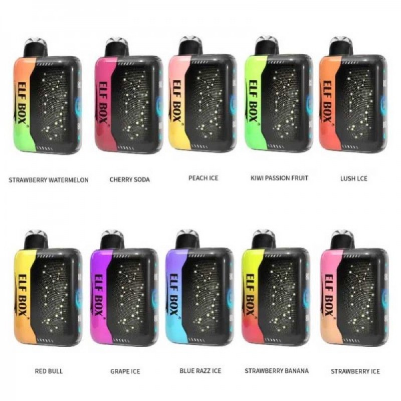 Disposables : Elf Box Pulse X 25000 Puffs 0%2%3%5% Nicotine ...